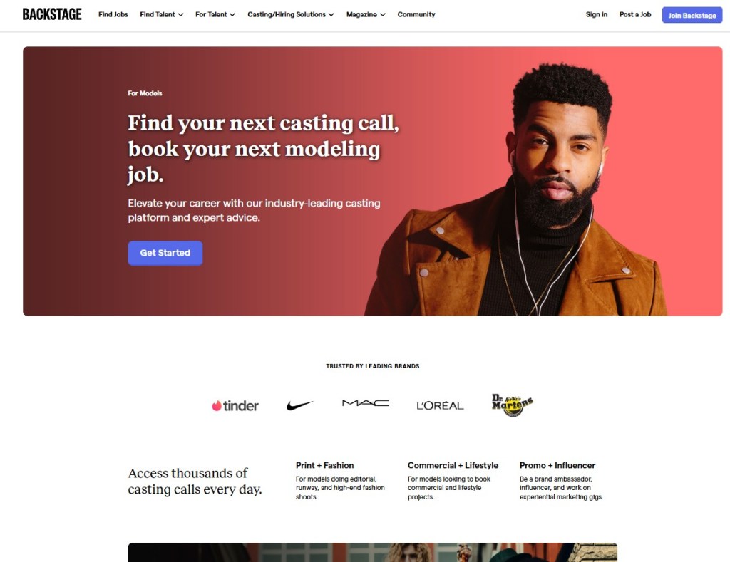 Modnet - Link in Bio and Portfolio Display for Models